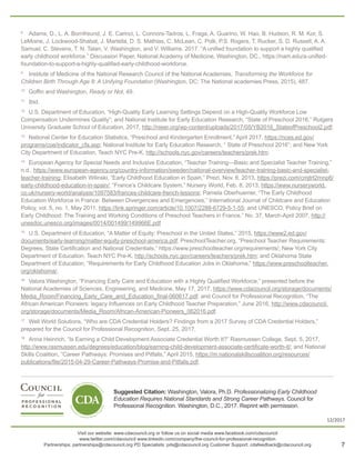 Professionalizing Early Childhood Education | PDF