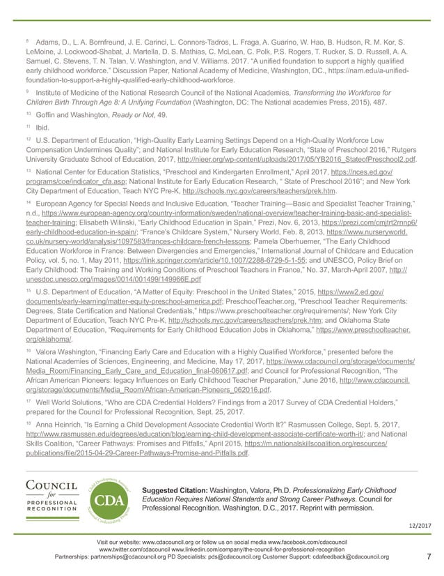 Professionalizing Early Childhood Education | PDF