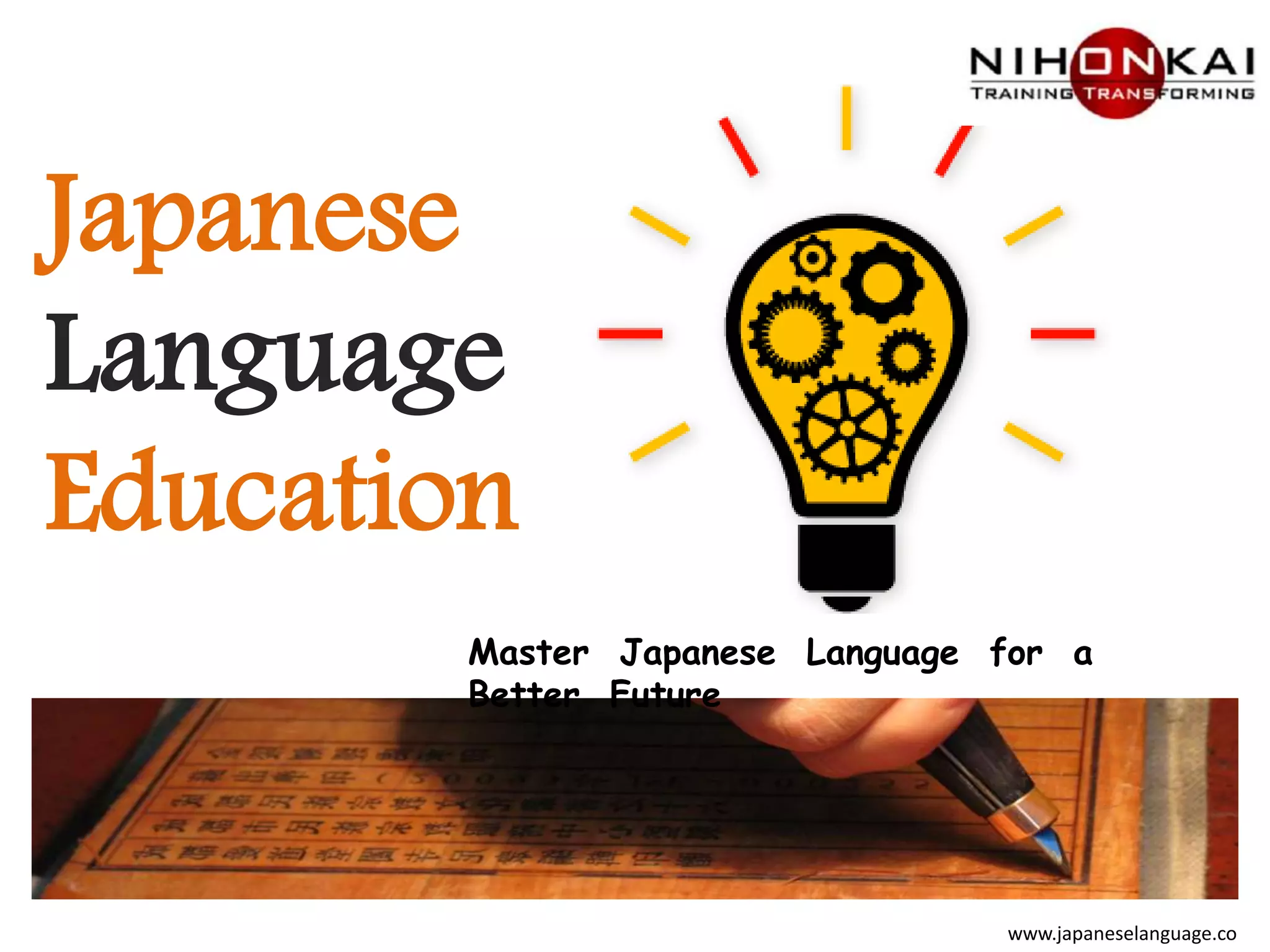 Professional Japanese Language Education at Nihonkai | PPTX