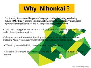 Professional Japanese Language Education at Nihonkai | PPTX