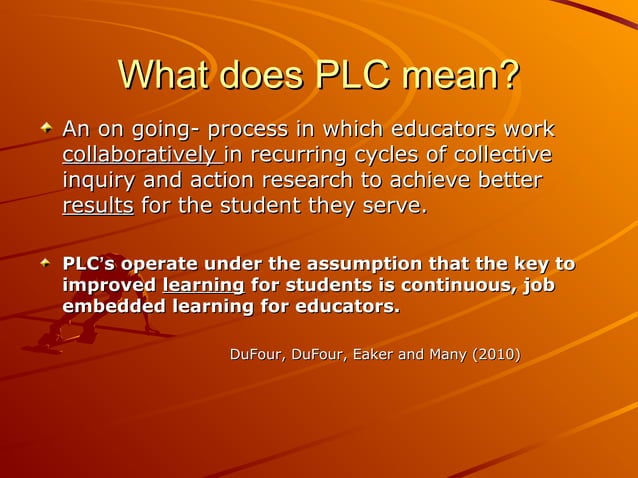 Professional learning communities overview 1 | PPT