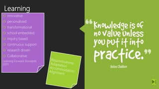 Professional learning models presentation | PPTX