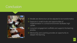 Professional learning models presentation | PPTX