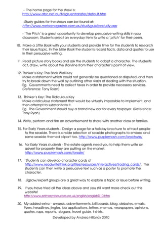 Professional learning persuasive writing | PDF