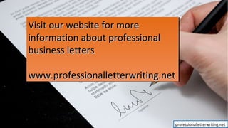 The Best Guide on Writing Common Types of Letters | PPT