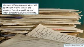 The Best Guide on Writing Common Types of Letters | PPT