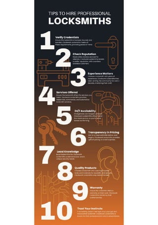 Tips to Hire Professional Locksmiths | PDF