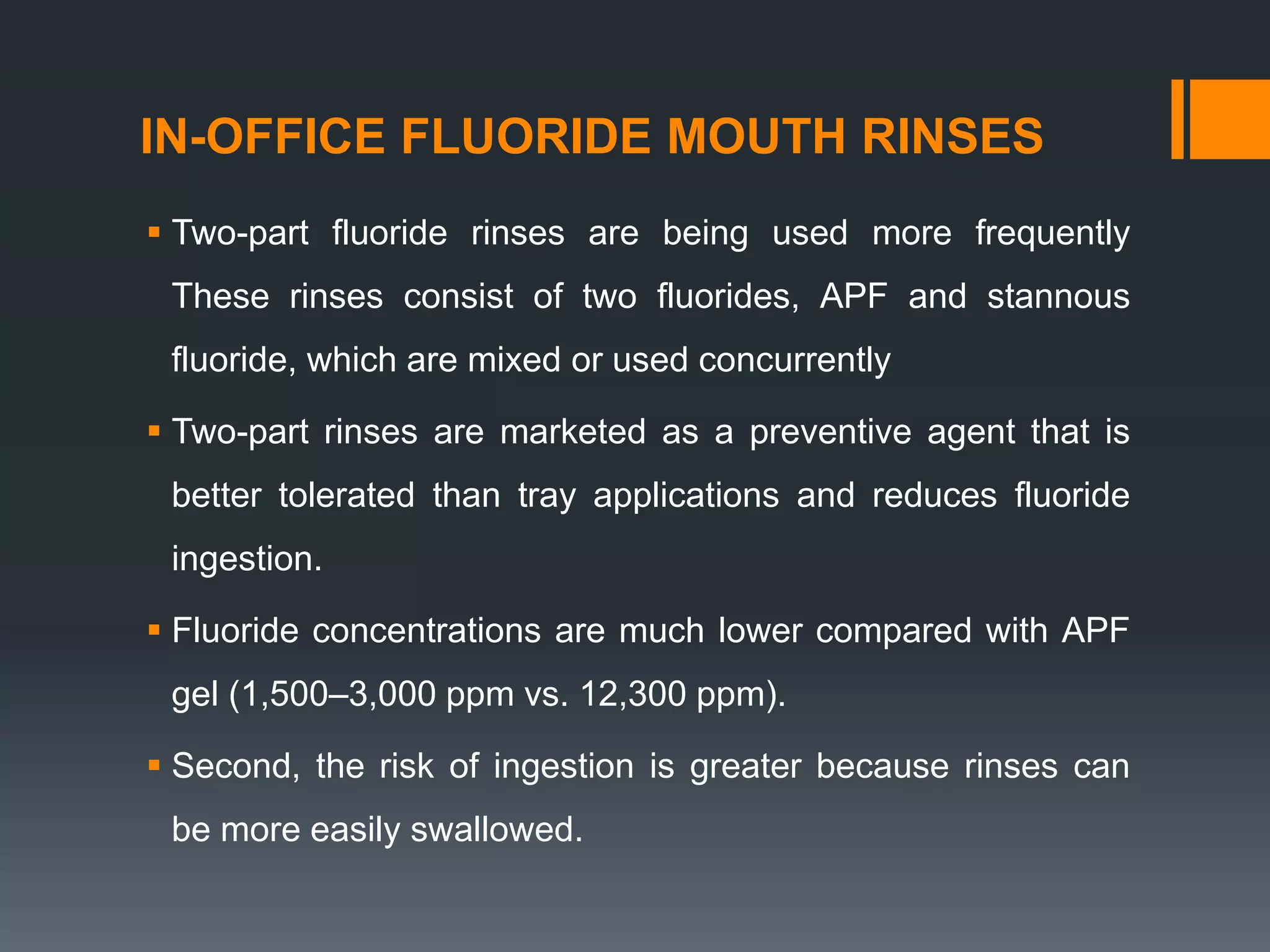 Professionally applied topical fluorides | PPTX
