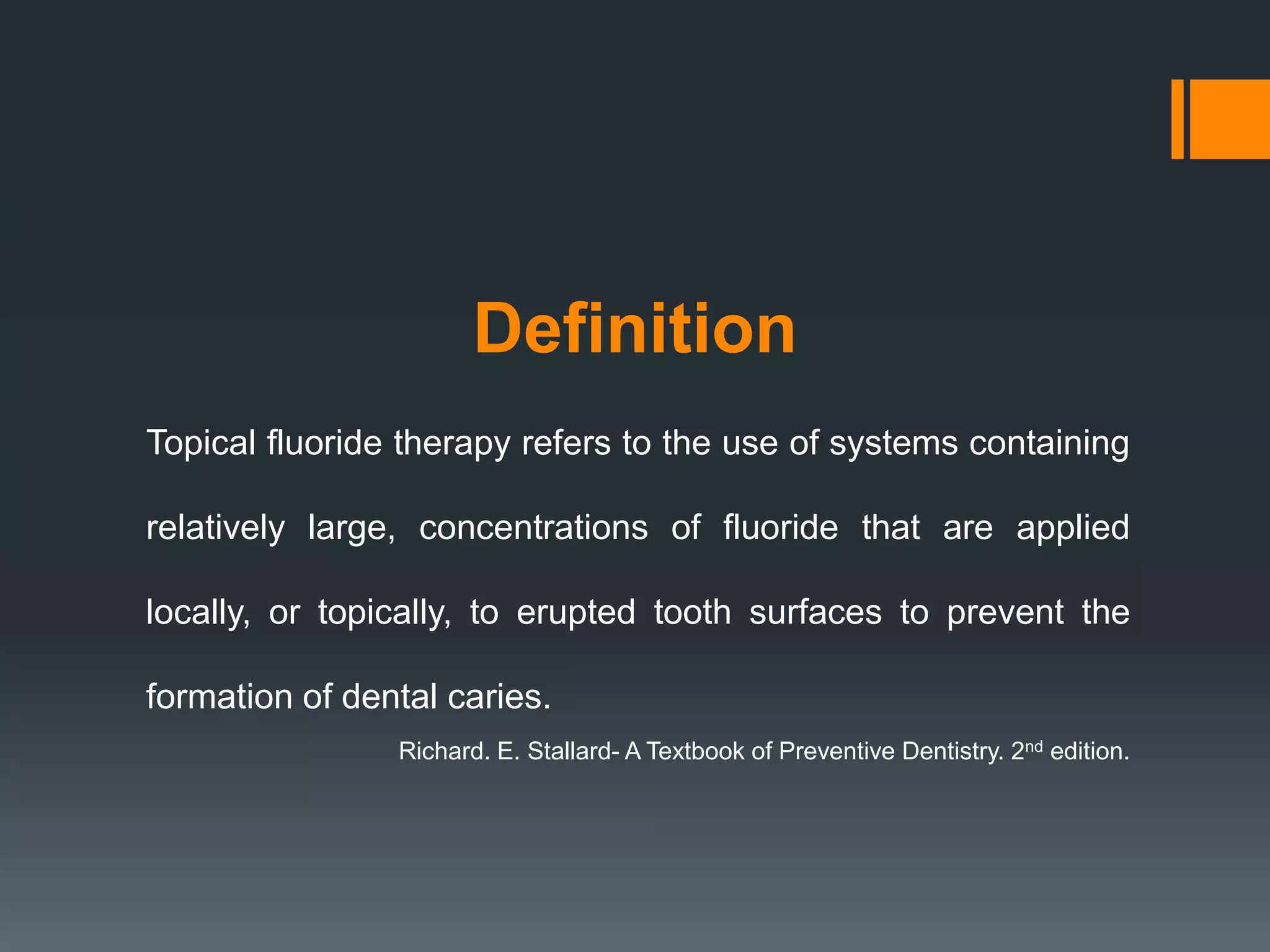 Professionally applied topical fluorides | PPTX