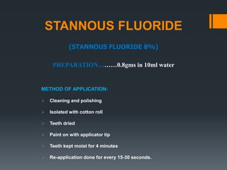 Professionally applied topical fluorides | PPTX