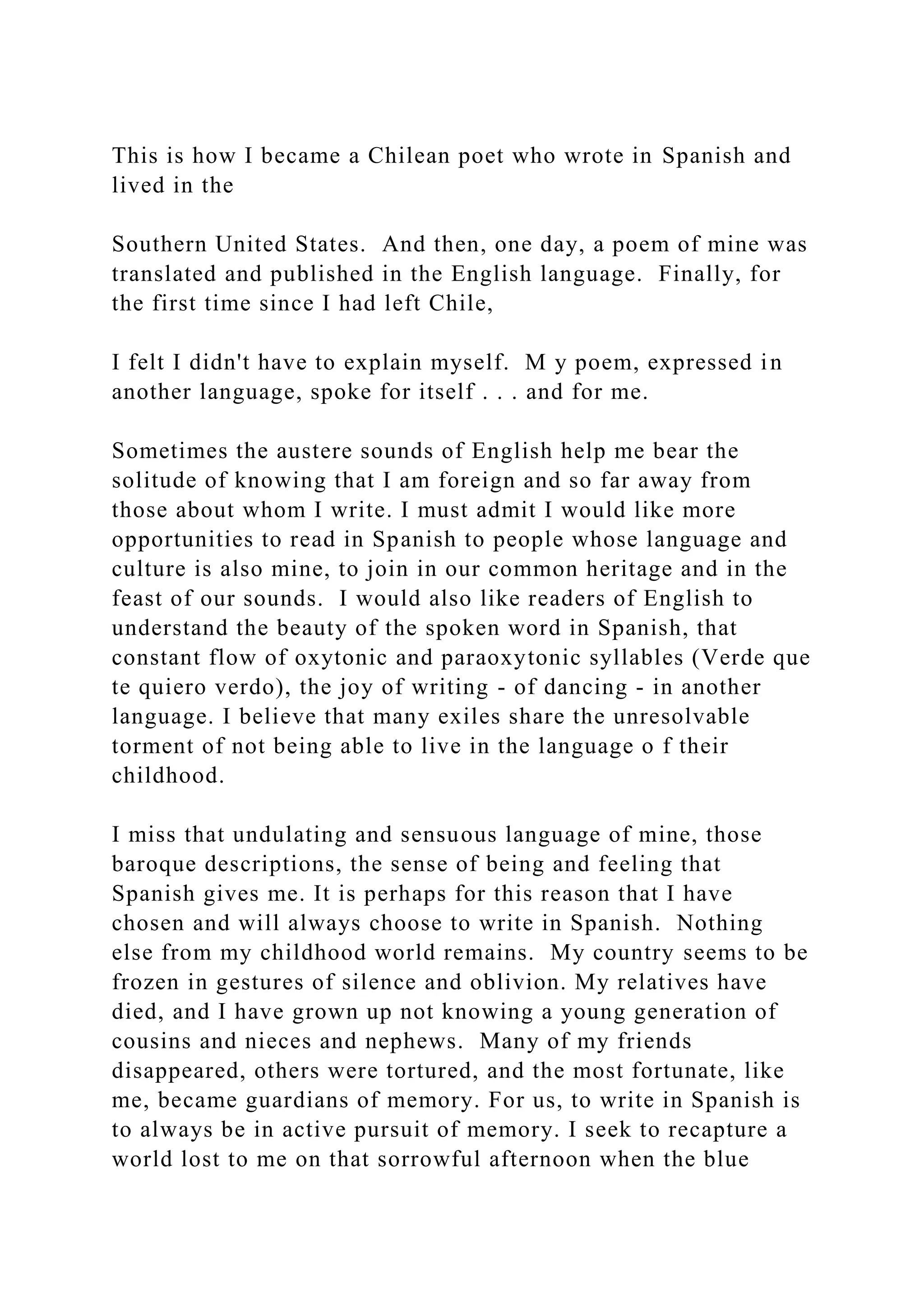 Professionally Written Literacy NarrativeAlways Living in Sp.docx