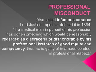 Professional misconduct | PPTX