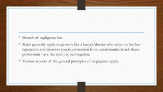 Professional Negligence in law of torts.pptx