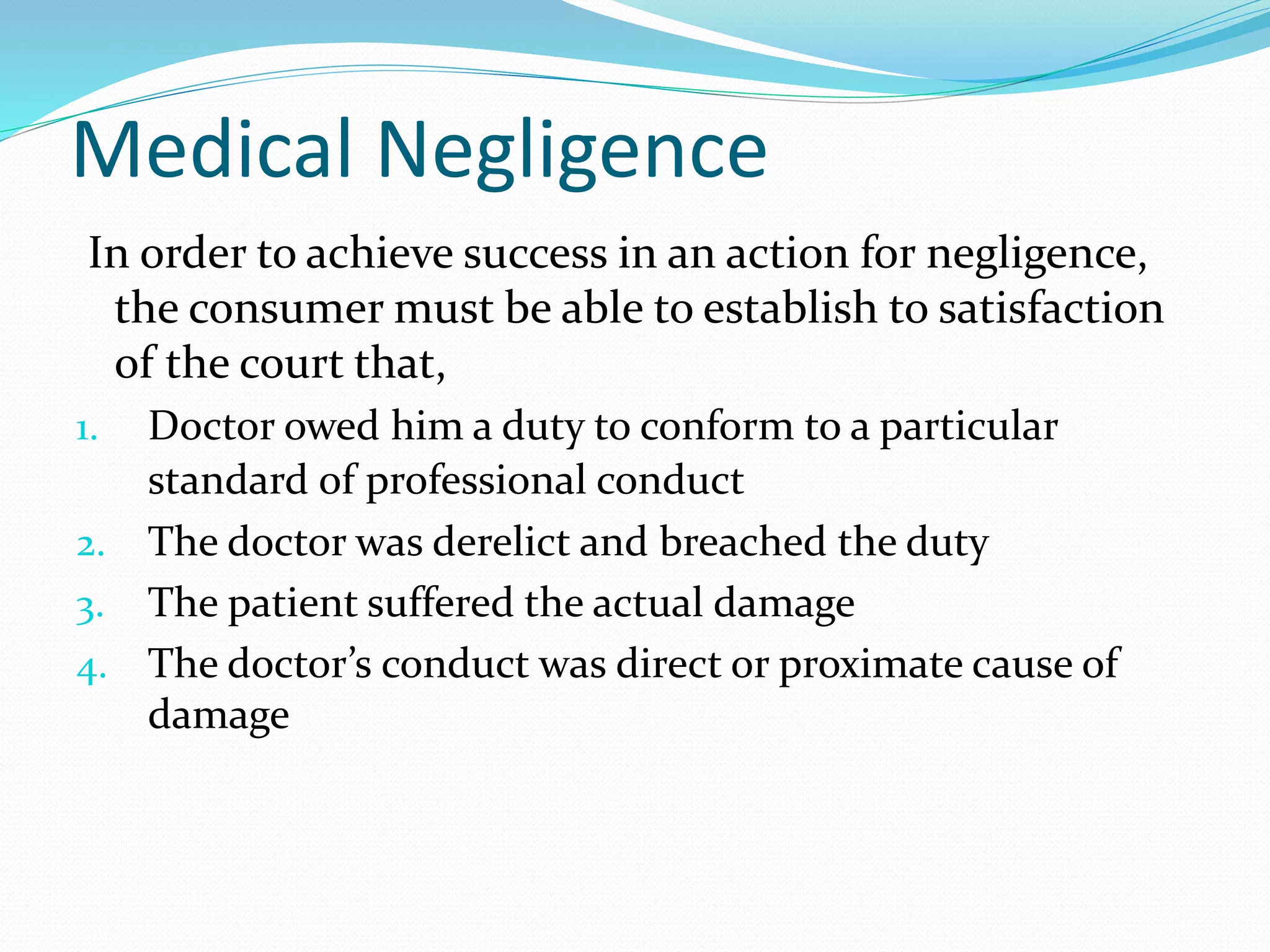 Professional negligence | PPTX