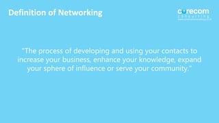 University of Leeds Professional Networking Lecture | PPTX