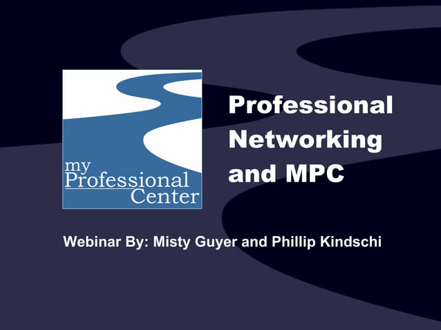 Professional Networking Power Point | PPT