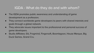 IGDA & TIGA | PPT