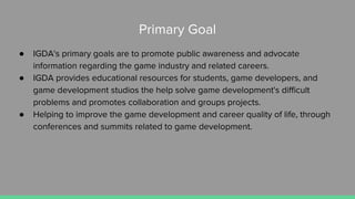 IGDA & TIGA | PPT