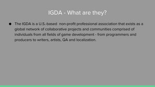 IGDA & TIGA | PPT | Free Download