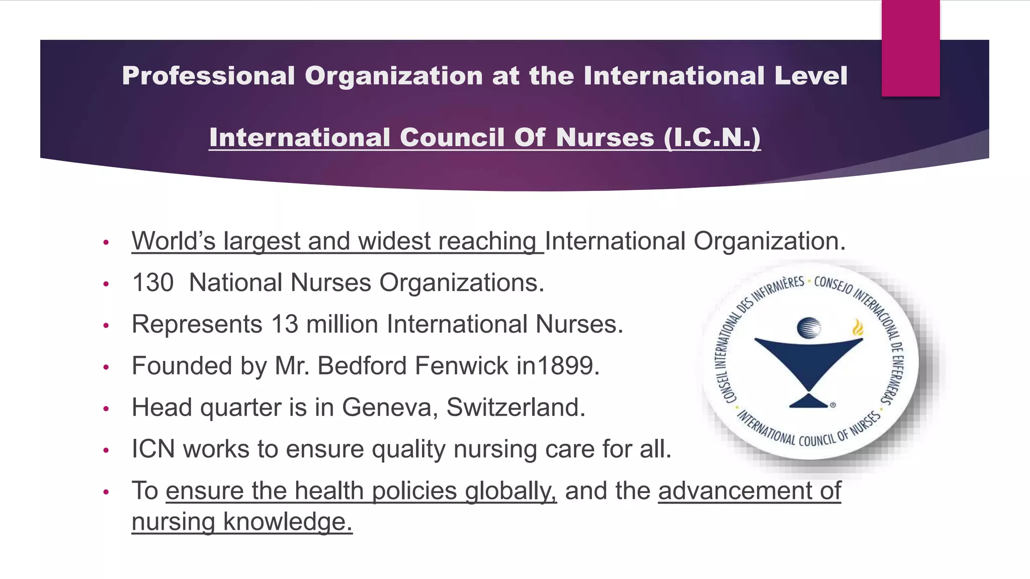 PROFESSIONAL ORGANIZATION AND UNIONS. | PPTX