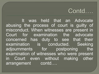Professional or other Misconduct by Advocates - rajneesh yadav.pptx