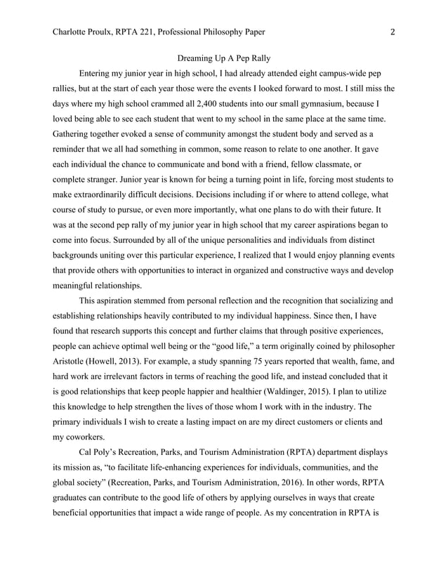 Professional Philosophy Paper | PDF