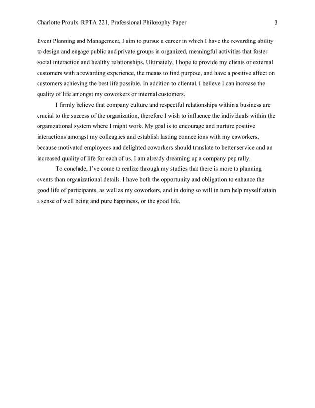 Professional Philosophy Paper | PDF