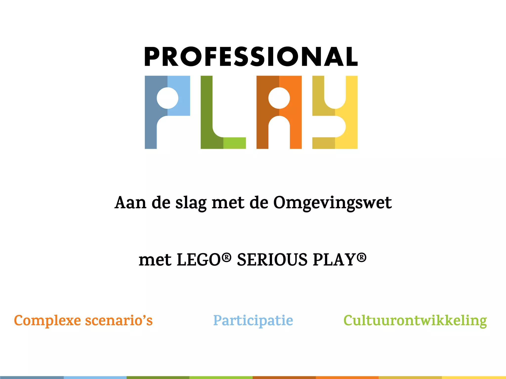 Aan de slag met de Omgevingswet - met LEGO Serious Play | PDF