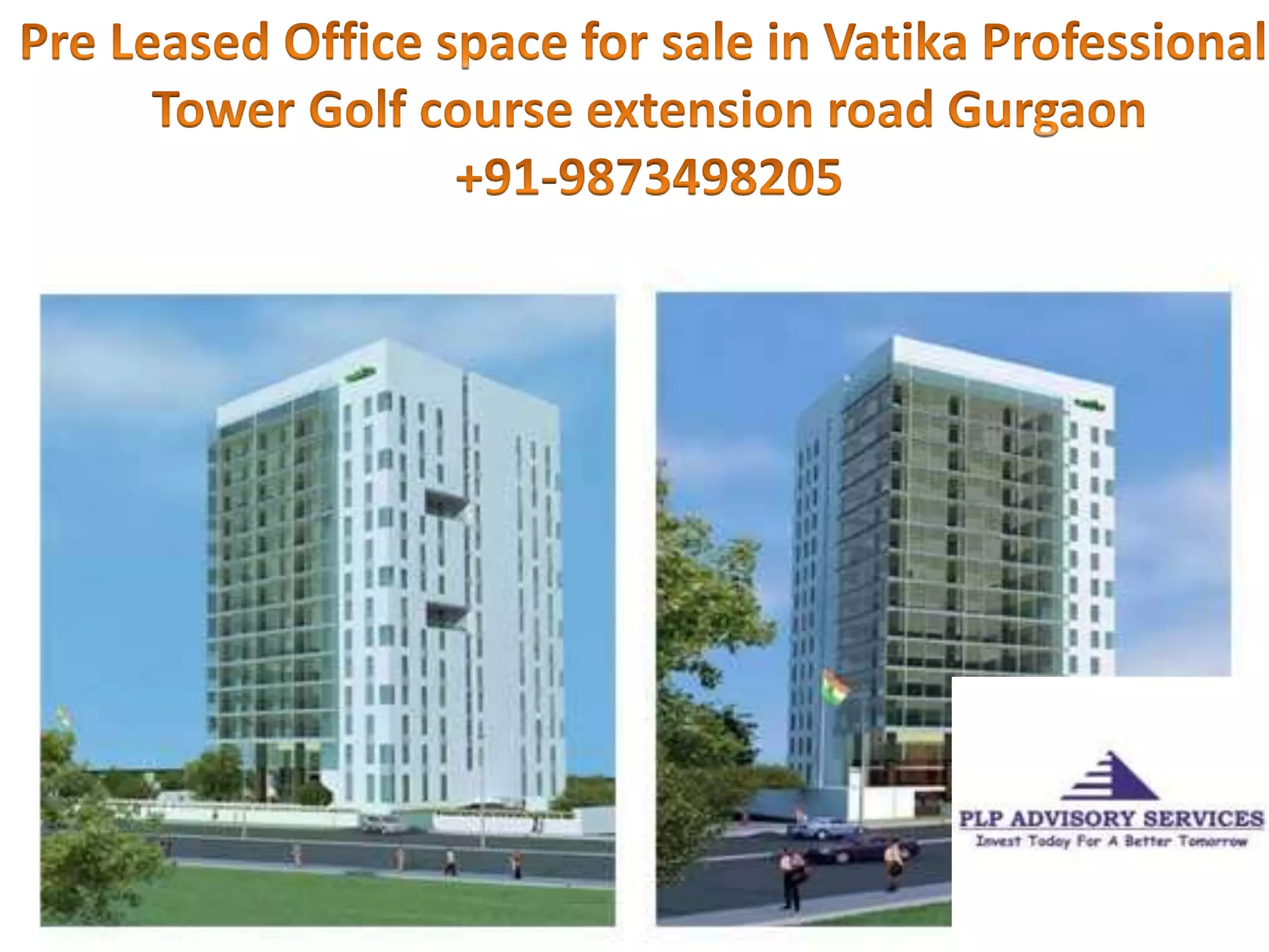 pre leased proeperty for sale in vatika Professional point gurgaon | PPTX