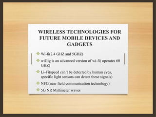 wireless communication systems | PPT