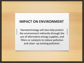 NANOTECHNOLOGY IN AGRICULTURE | PPTX