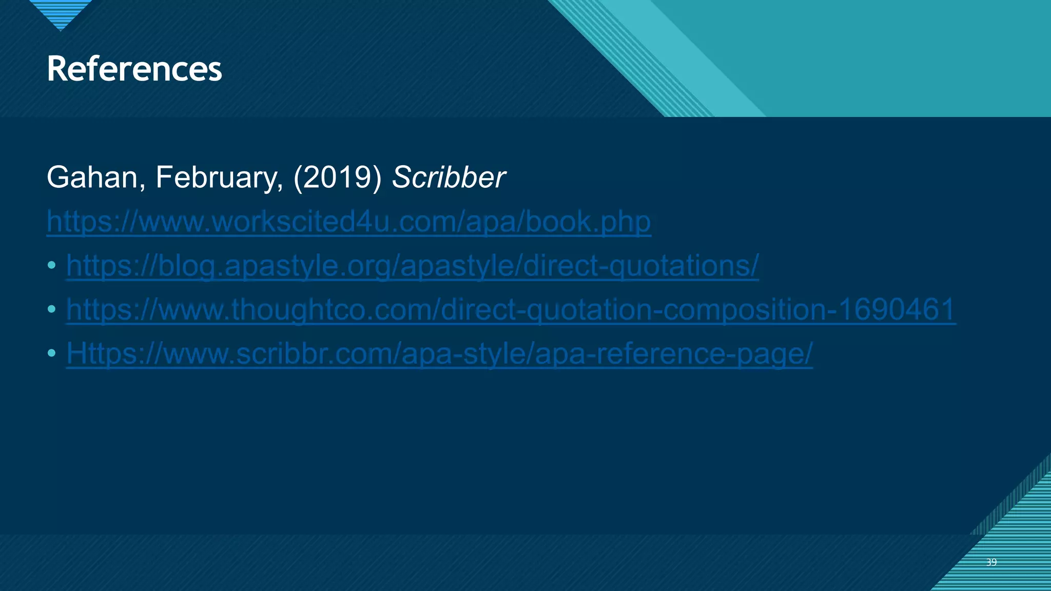 APA referencing Style | PPT