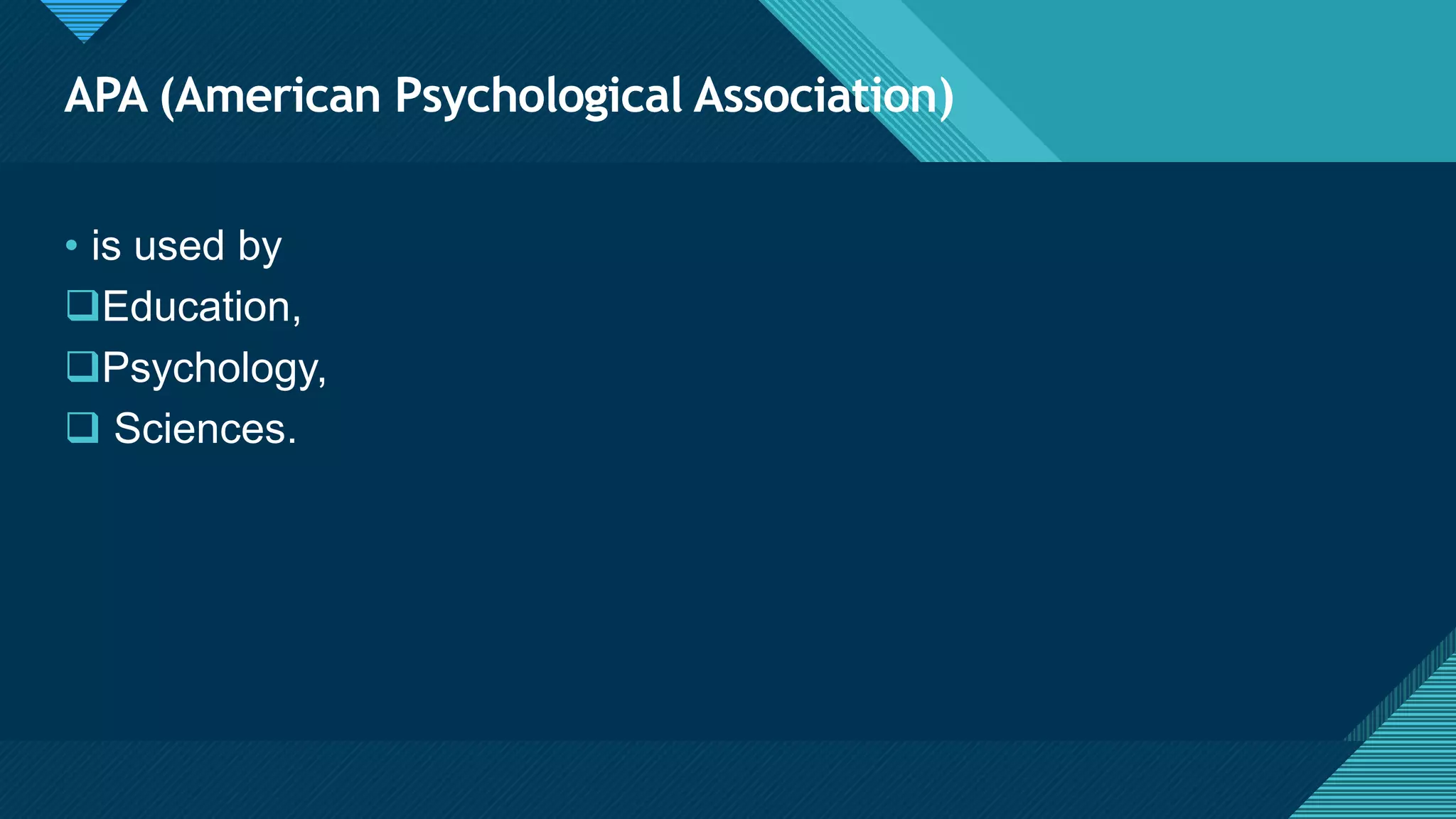 APA referencing Style | PPT