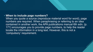 APA referencing Style | PPT