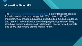 APA referencing Style | PPT