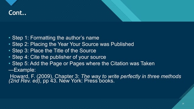 APA referencing Style | PPT