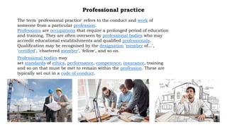 Professional practice | PPTX