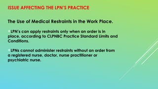 Professional practice 4 - Restraints | PPT