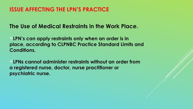 Professional practice 4 - Restraints | PPT