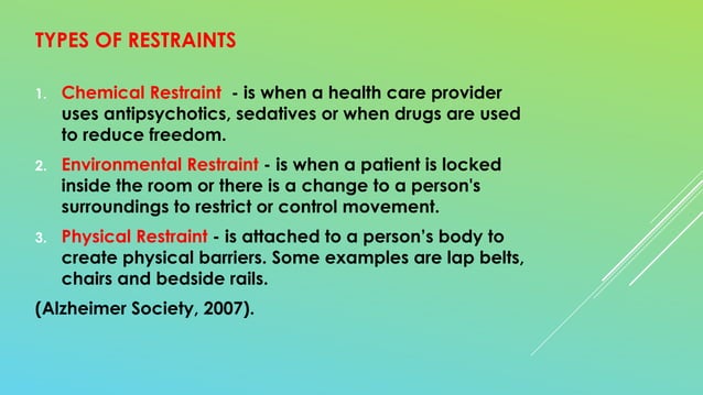Professional practice 4 - Restraints | PPT