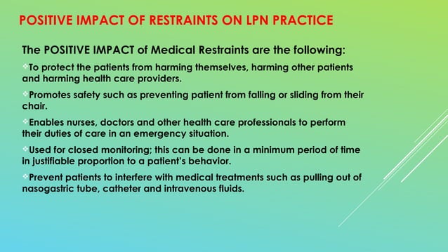 Professional practice 4 - Restraints | PPT