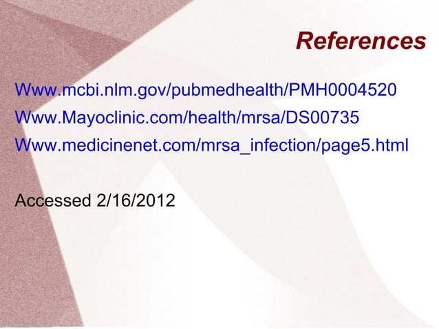 Professional practices in healthcare final presenation mrsa | ODP ...