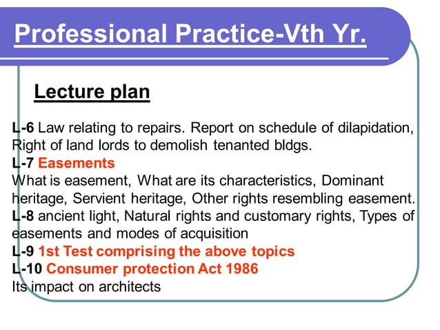 Professional practice vth year | PDF