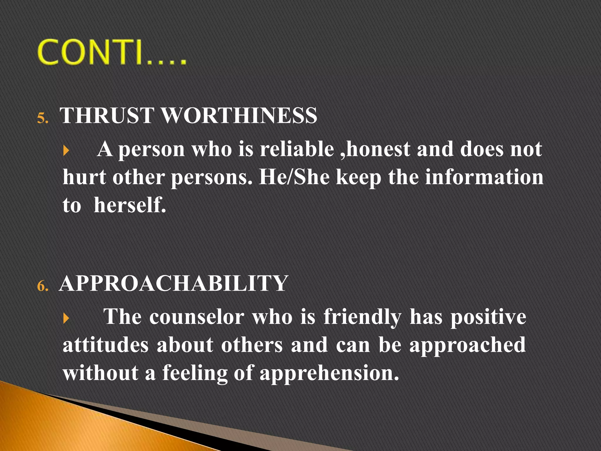 Professional prepration and tranning for councelling | PPTX