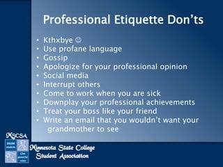 Presenting Yourself Professionally | PPTX