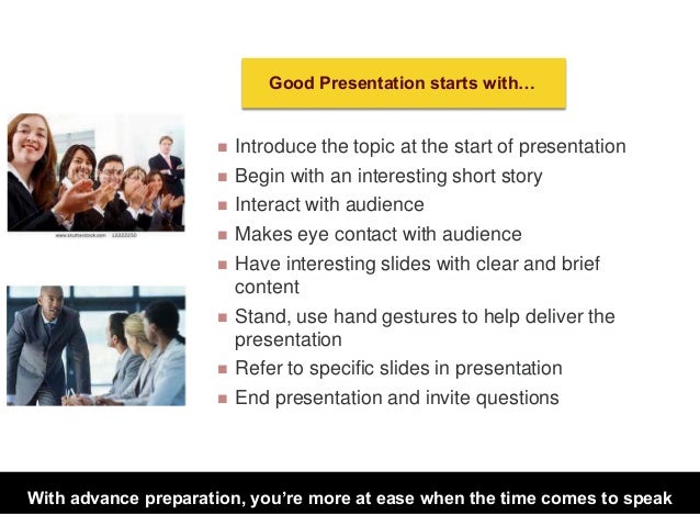 Making Successful Presentations