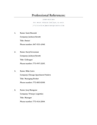 Professional References | PDF