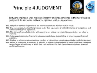 Professional responsibilities of software engineering | PPT