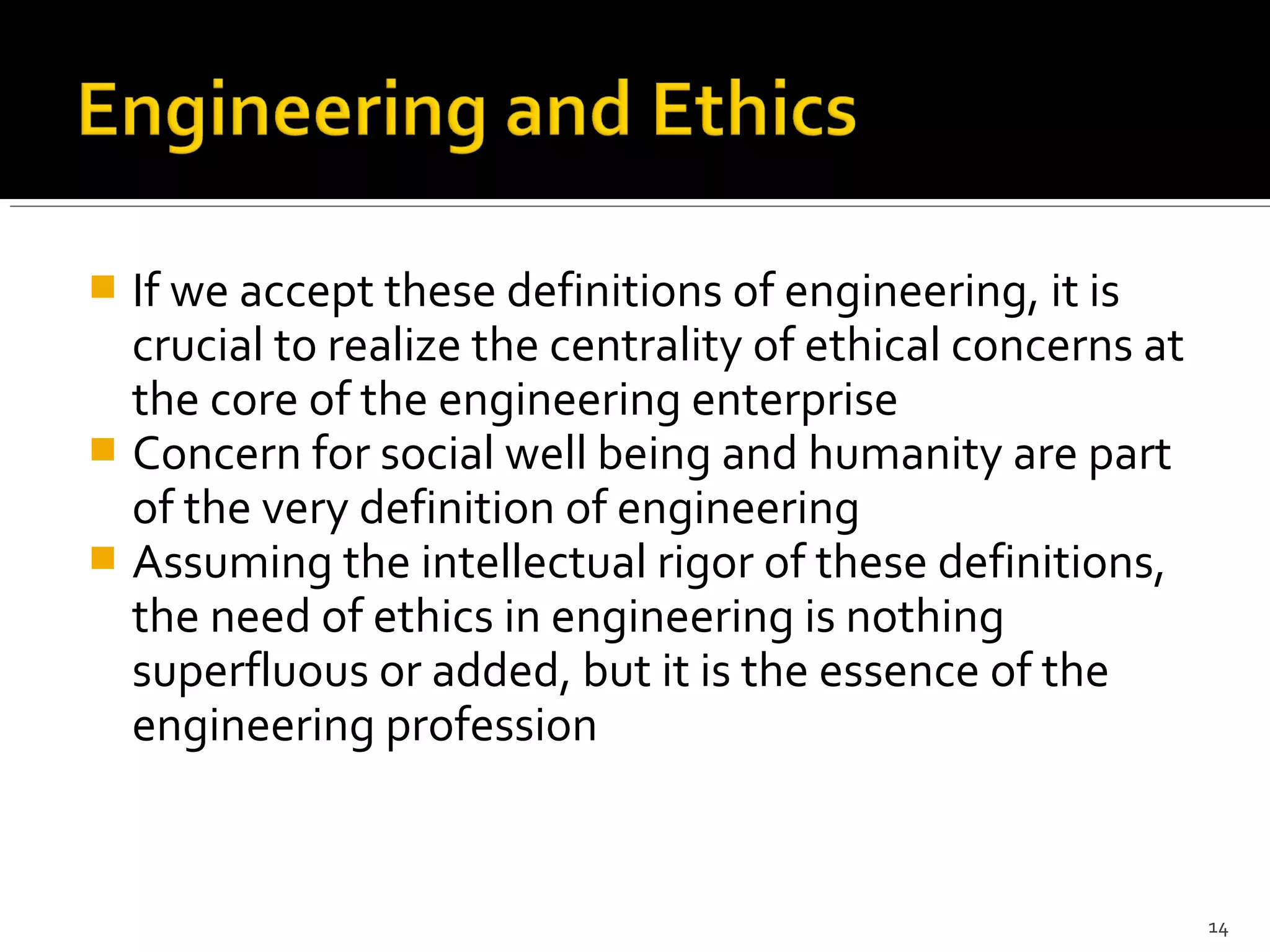 Professional responsibility and the role of the engineer | PPT