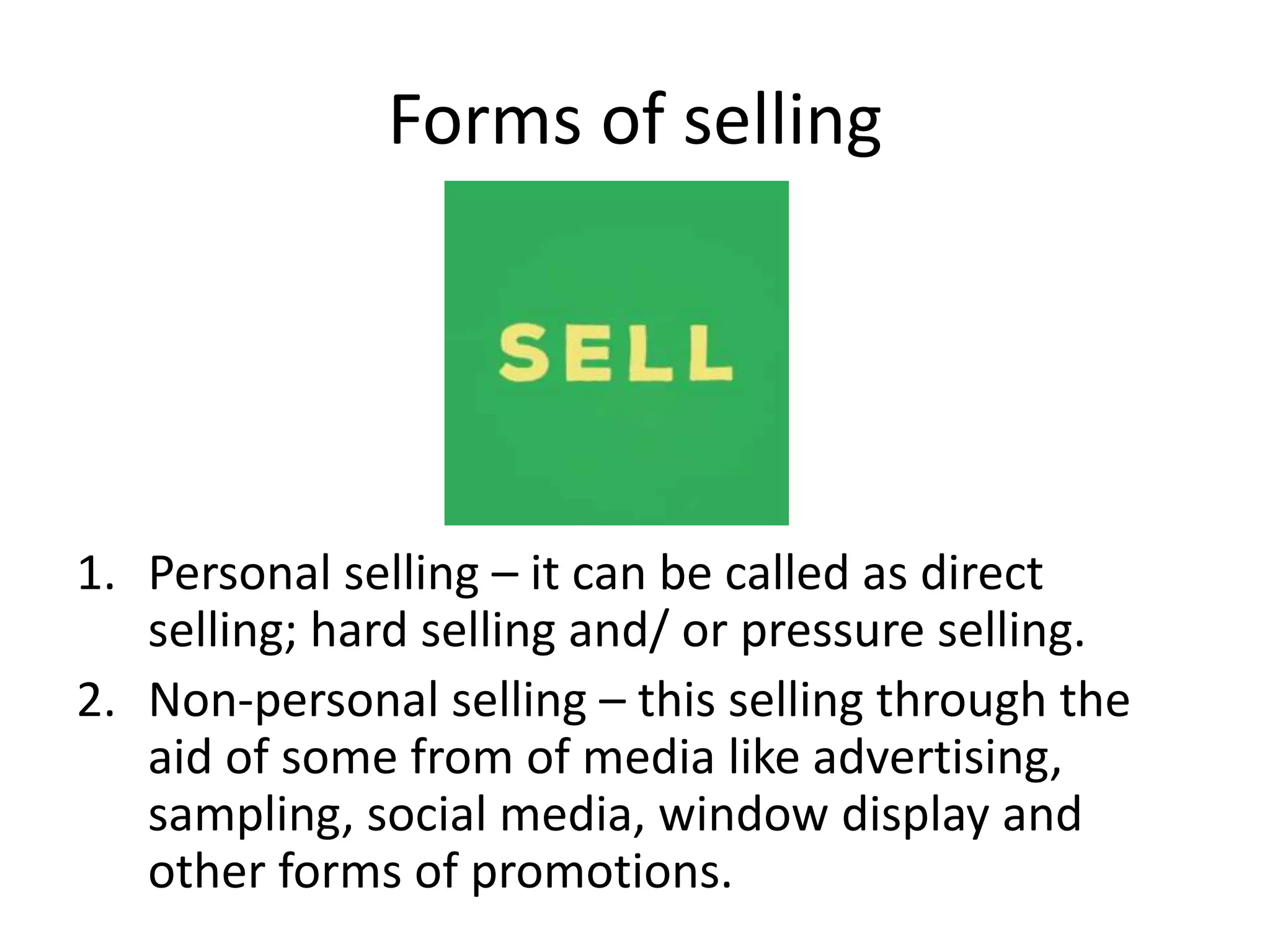 Professional salesmanship | PPTX